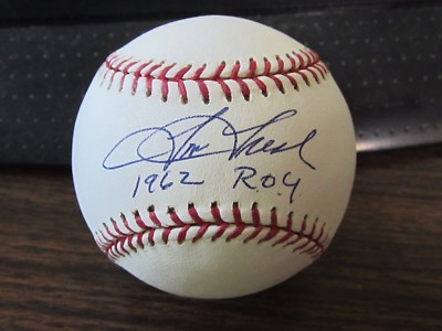 Tom Tresh Autograph / Signed Baseball New York Yankees ROY 1962 | eBay