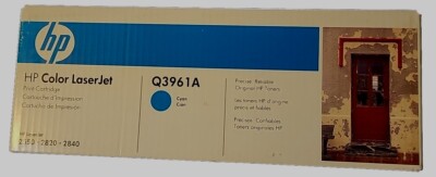 OEM Genuine HP Color LaserJet Print Cartridge Cyan Q3961A for 2550 2820 ...