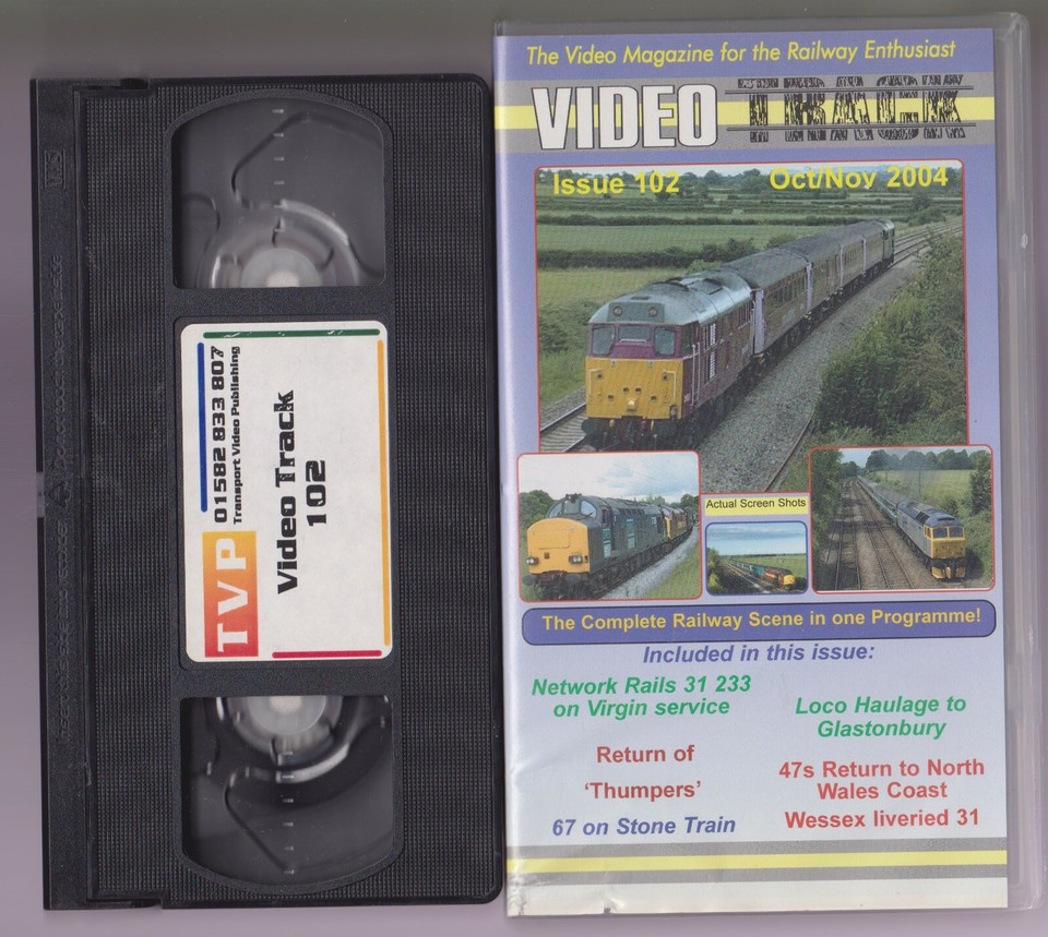 Video Track VHS Video Tapes - Various titles 9 to 107 ~ Railway Video ...