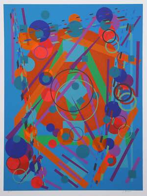 Joseph Grippi, Colored Circles, Screenprint, signed and numbered in ...
