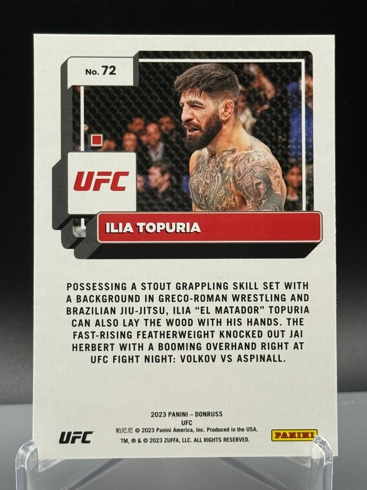 Ilia Topuria - UFC Featherweight - 2023 Panini Donruss UFC - #72 | eBay
