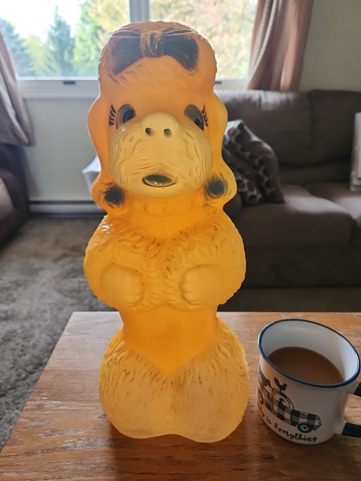 Vintage AJ Renzi 1965 Orange POODLE Coin Bank Blow Mold 16” | eBay