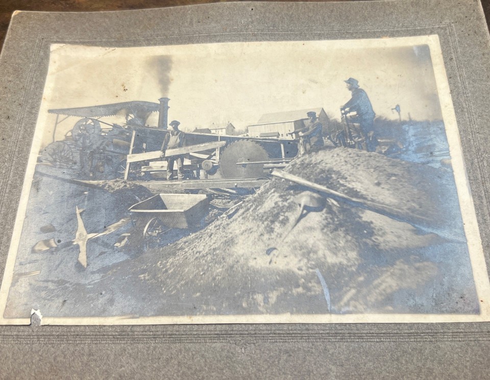 Ohio? Logging Converted Steam Engine? Antique Photo Rare | eBay