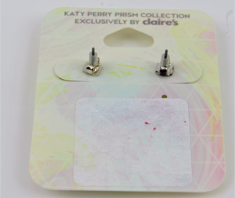 Katy Perry Prism Silvertone Oversized Button Round Stud Earrings with ...