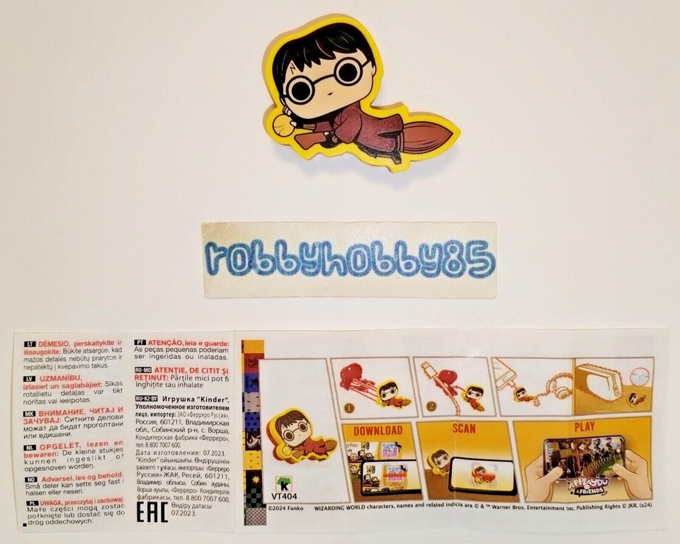 HARRY POTTER QUIDDITCH FUNKO POP SORPRESINE A SCELTA KINDER JOY ITALIA ...