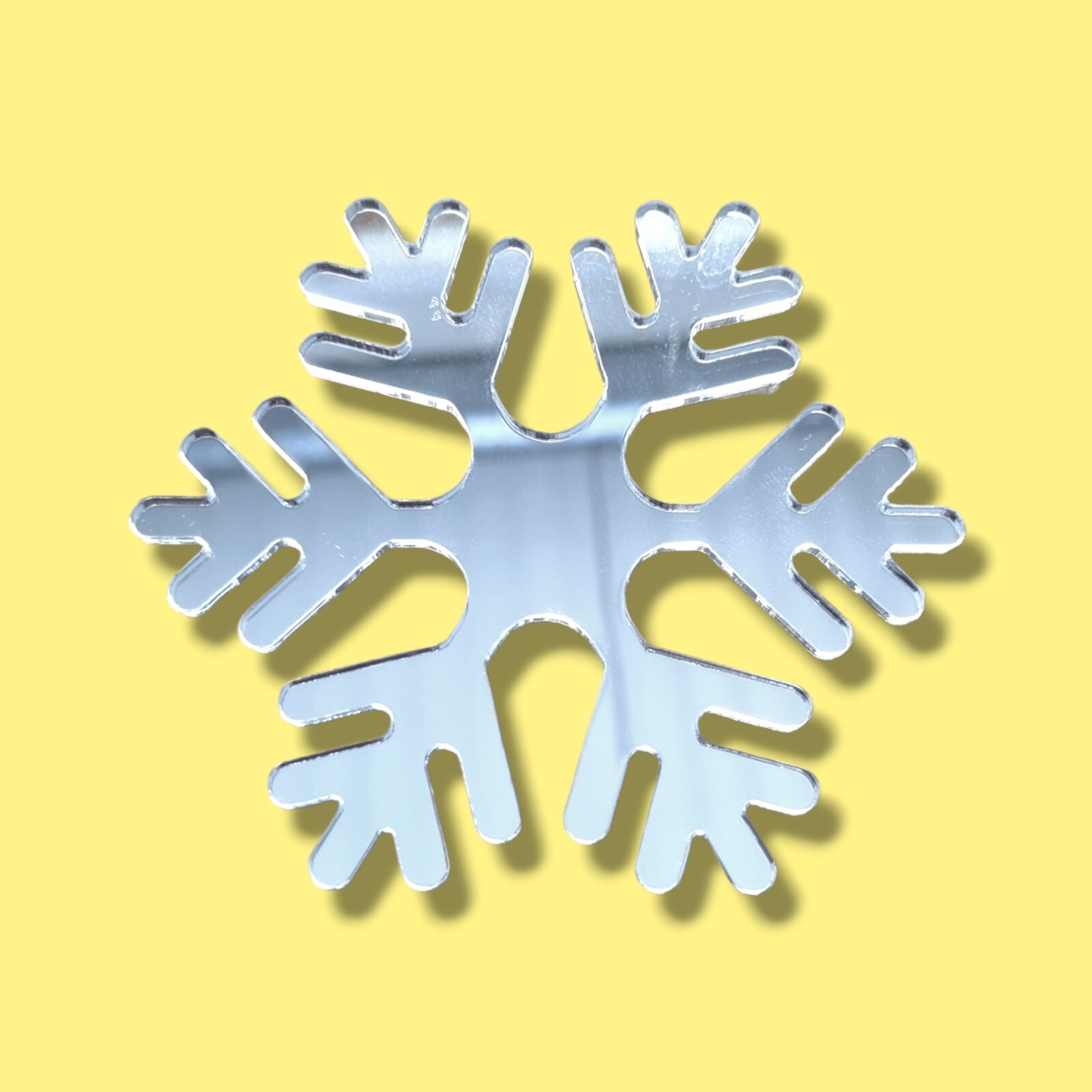 Icy Snowflake Shaped Acrylic Mirrors | eBay UK