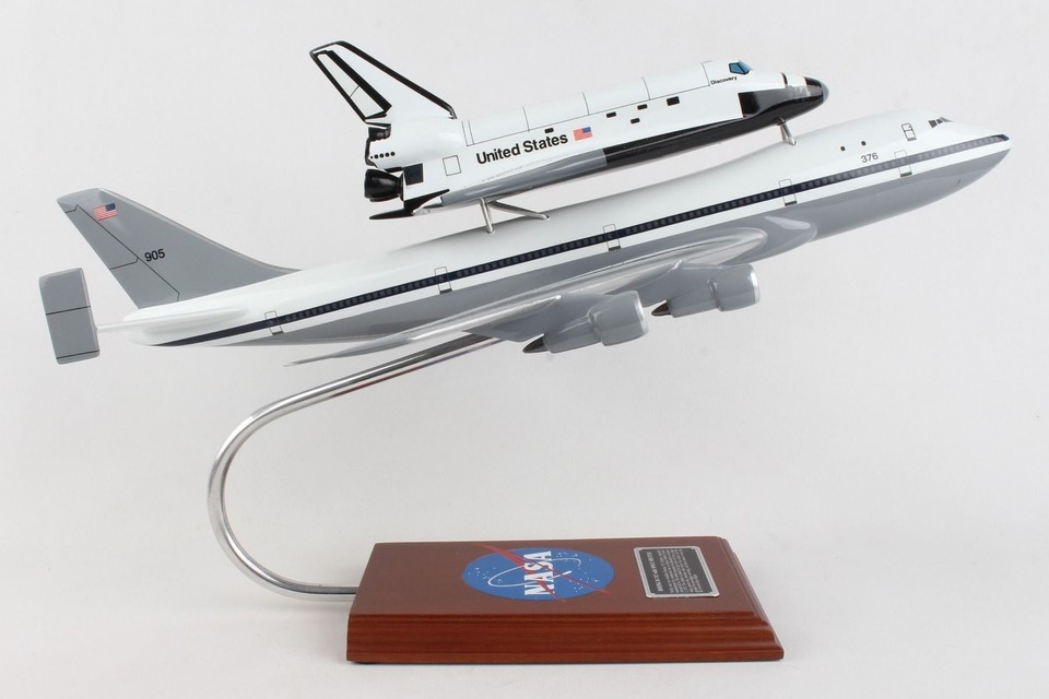 NASA Boeing 747 + Space Shuttle Discovery Desk Display Model 1/144 BS ...