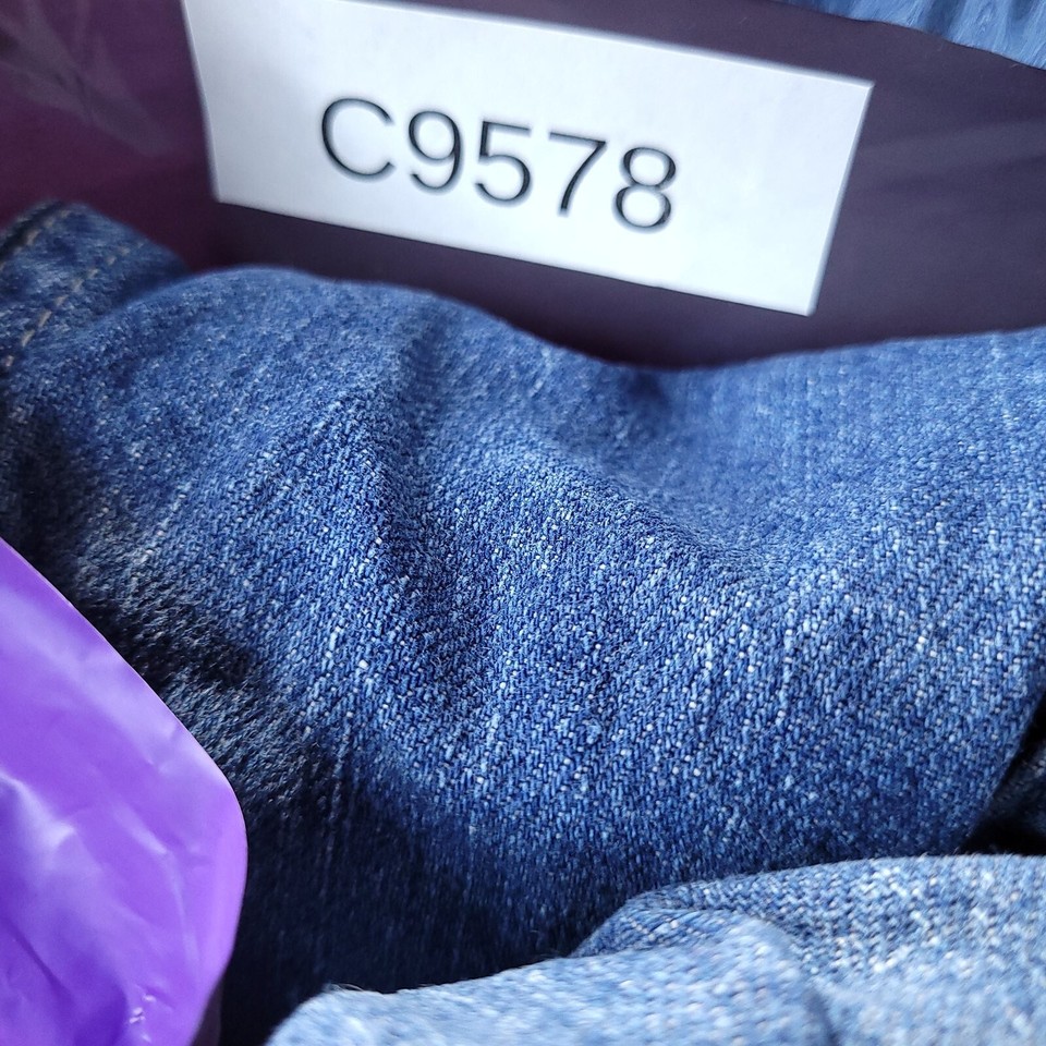 Riders Women's Denim Pants Relaxed Fit High Rise Straight Blue Size ...