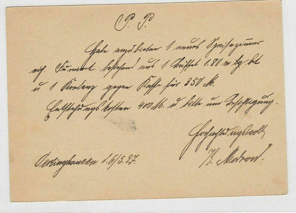 German Postal History Stamps Postcard Ref: R5172 | eBay