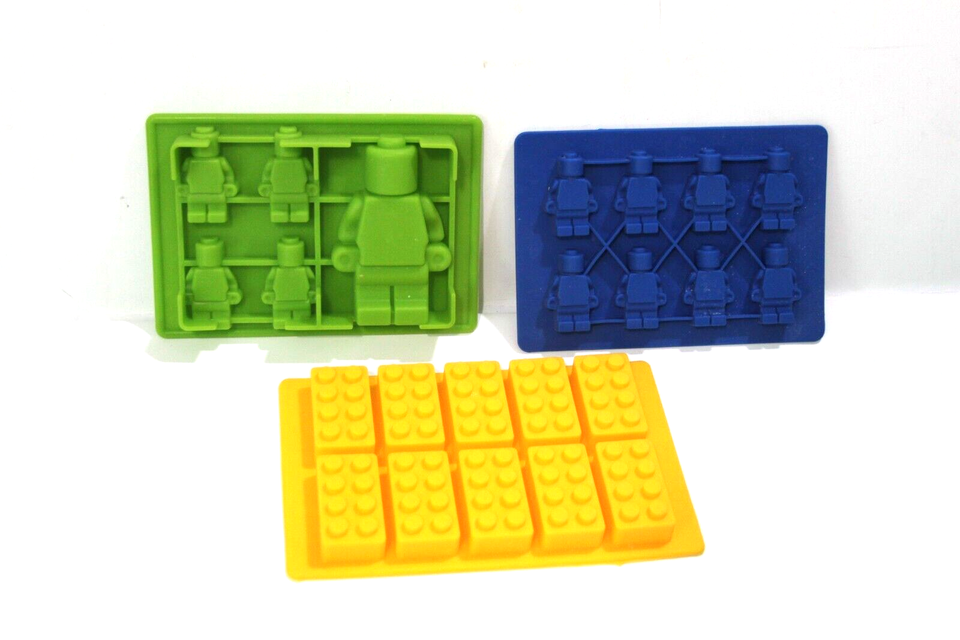 Lego Silicone Mini Figure Block Mold Candy Soap Jello Ice Party Crafts ...