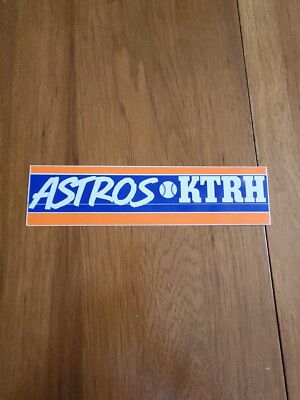 Houston Astros~~KTRH ~ Original 1985 Bumper Sticker WITH Coupons on ...