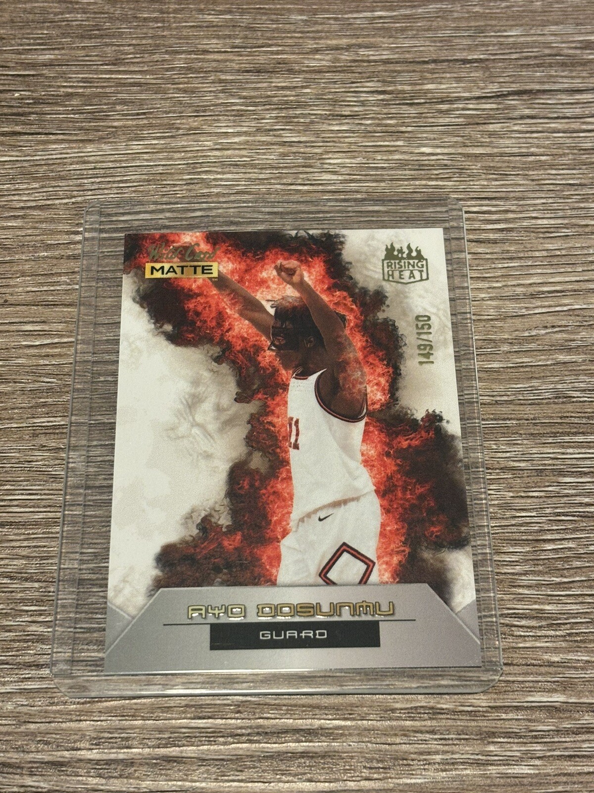 Ayo Dosunmu 2022 Wild Card Matte #RH-2 Rising Heat Black Red /150 Price ...