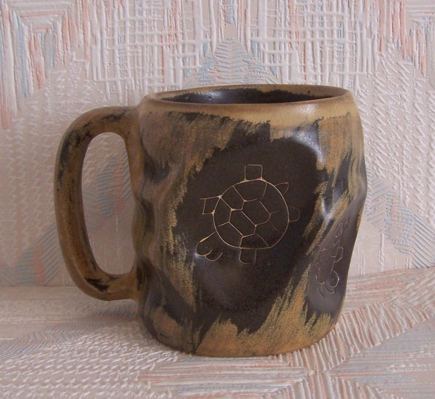 Tortoise Turtle Mug Rock Art Mara Stoneware Tortoise Pattern Mug | eBay