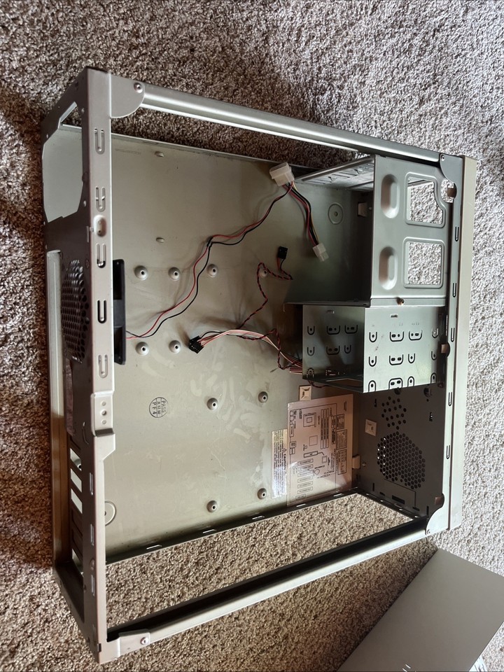 Vintage Retro Beige White ATX Sleeper Build Case Horizontal Desktop | eBay