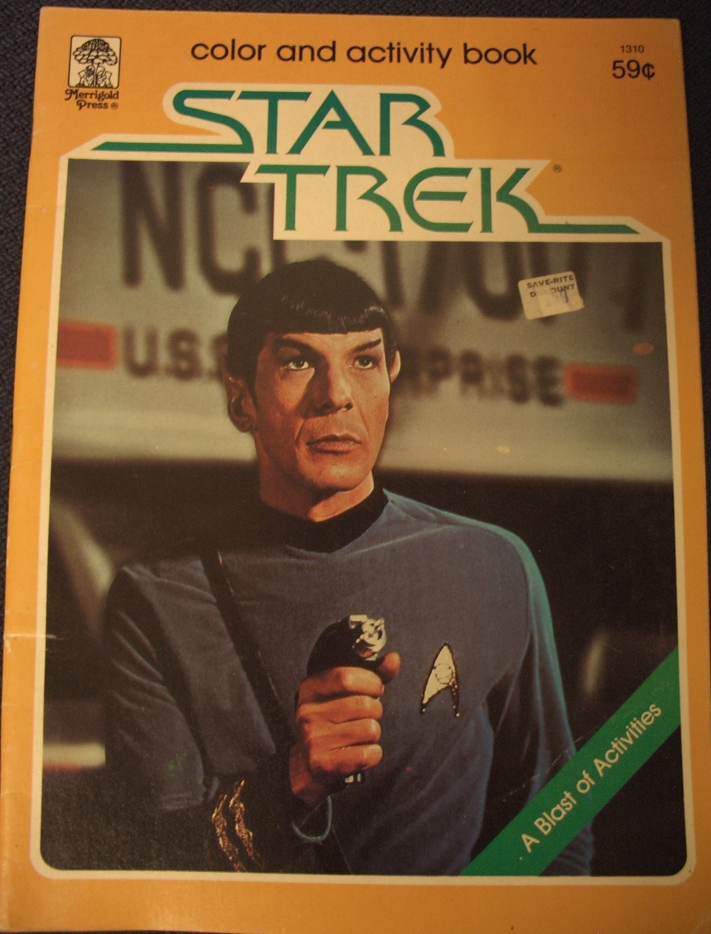 Star Trek Color & Activity Book, 1979 UNUSED Spock, Coloring Book, TV ...