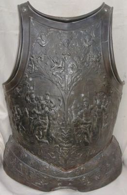 Antique Renaissance decorated Victorian medieval parade armor armour ...