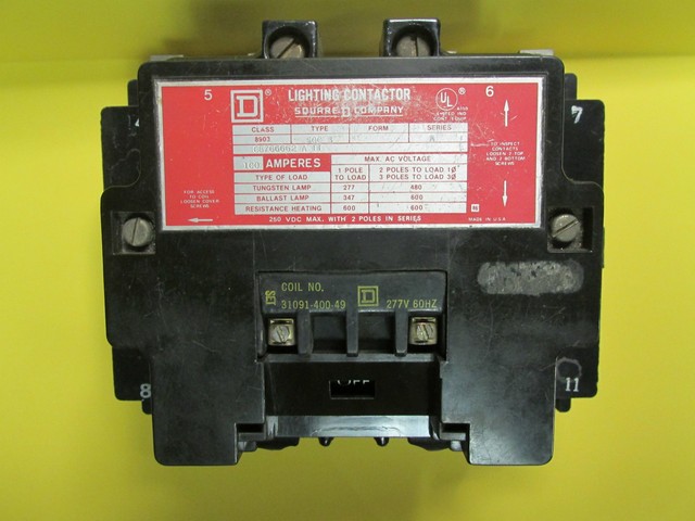 Square D 100 Amp Lighting Contactor Class 8903 Type S | Shelly Lighting