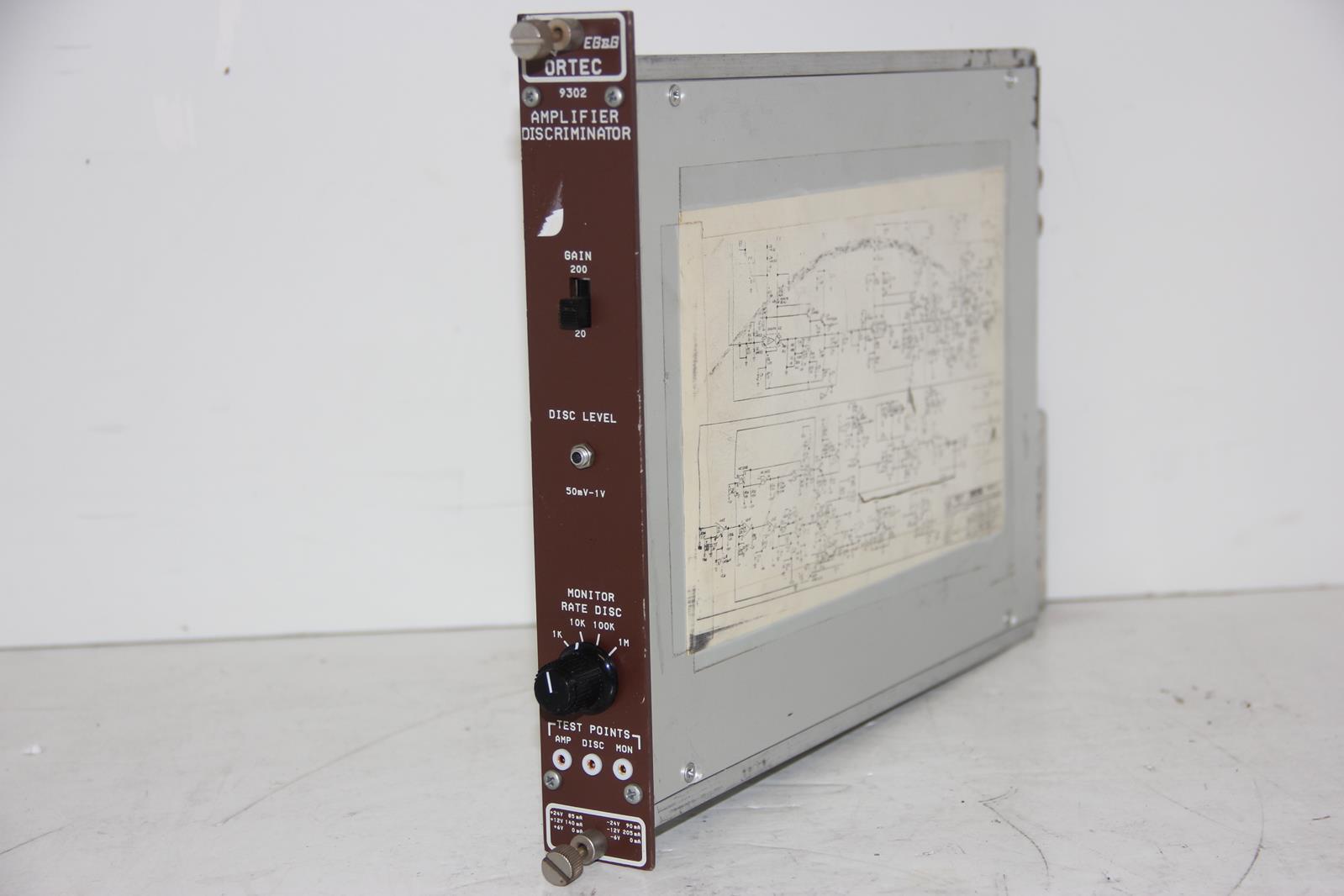 Ortec 9302 Amplifier Discriminator Plug in Module for sale online | eBay
