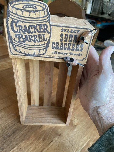 Cracker Barrel Wood Soda Cracker Box | eBay