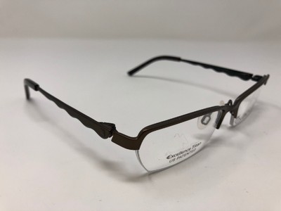 Charmant Ad Lib Eyeglasses Frame AB3209 BR 52-17-135 Brown Half Rimless ...