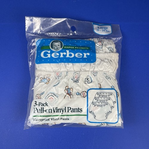 VTG Gerber Pull On Vinyl Pants 3 Pack Large 19-24 lbs NEW #2 | eBay