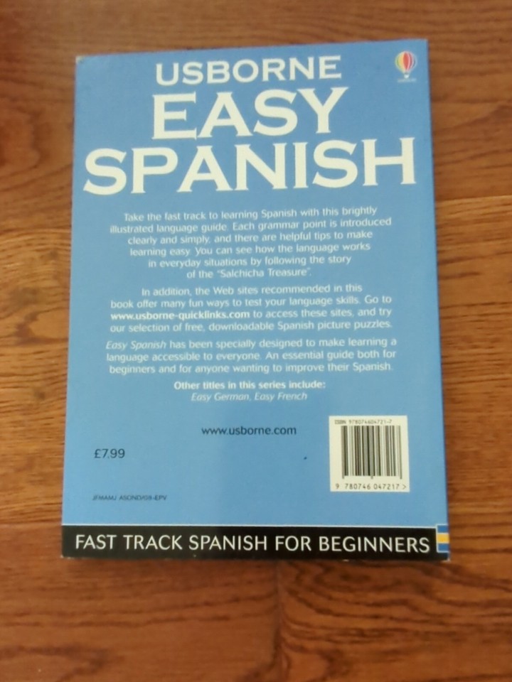 Easy Spanish (Usborne Easy Languages) by Irving, Nicole Paperback Book ...