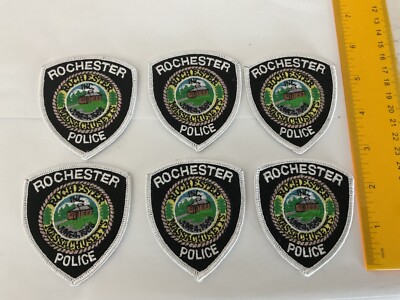 Rochester Police collectors hat patch set Massachusetts 6 pieces hat ...