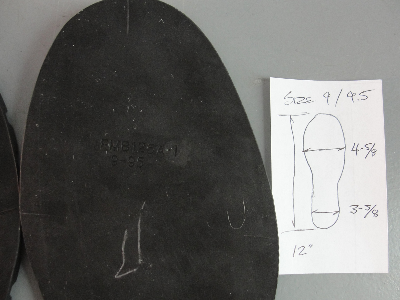 FRYE REPLACEMENT RUBBER BOOT SHOE REPAIR LOGGERS LUG SOLE SIZE 9 ...