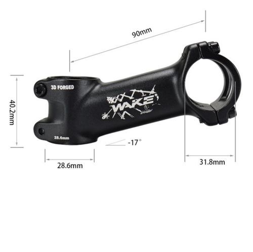 WAKE bike Stem Aluminium 10/17/25/35° Bicycle Handlebar Stem 31.8*60 ...