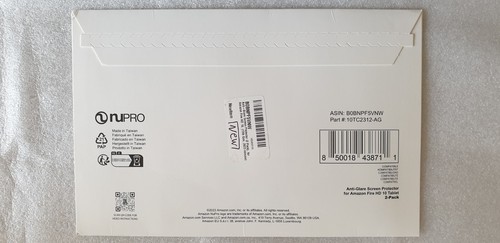 NuPro Anti-Glare Screen Protector for Amazon Fire HD 10 Tablet (2-Pack ...