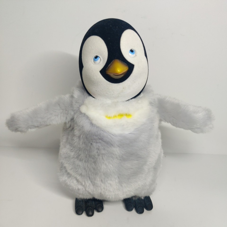 Happy Feet 12” Dancing Eric Plush Talking Penguin Tested & Works ...