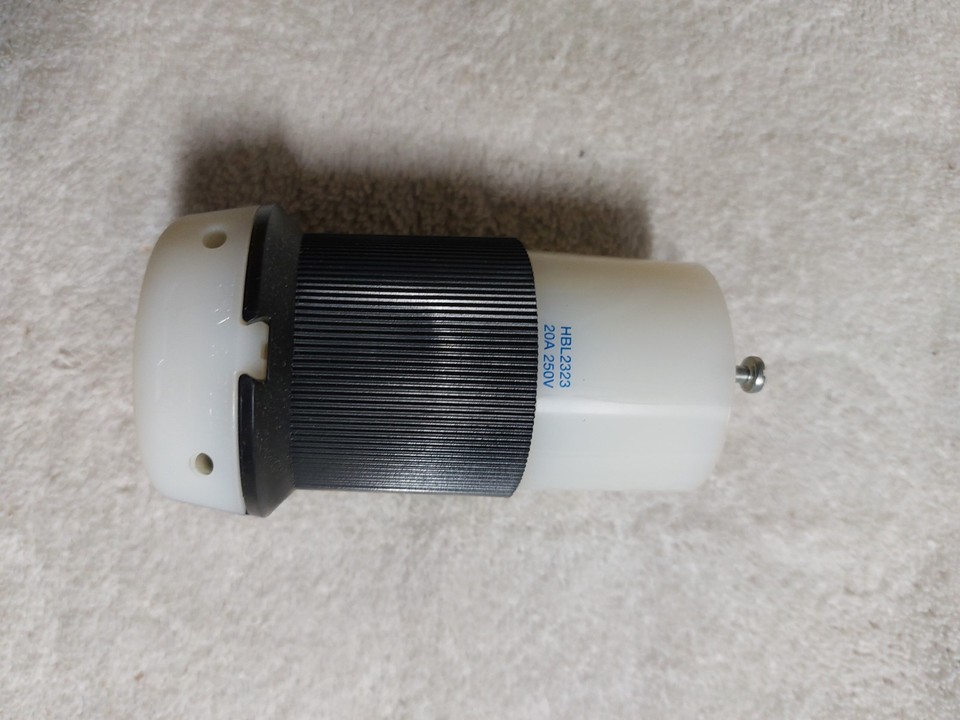 HUBBELL HBL2323 20A 250V 2P3W TWIST-LOCK CONNECTOR (LOT OF 2) | eBay