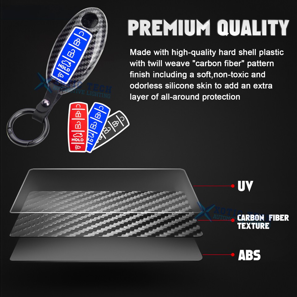 Key Fob Protector Skin Holder Cover For Infiniti QX30 QX70 G37 Nissan ...