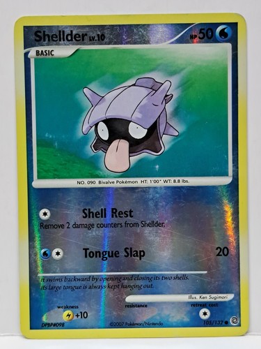 Shellder 105/132 Reverse Holo Secret Wonders 2007 Pokemon Card MP | eBay