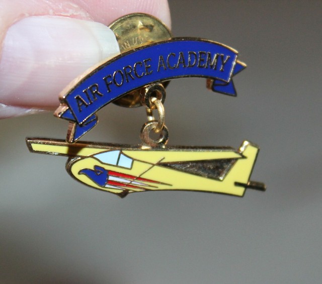 Air Force Academy Glider Sail Plane Lapel Pin, AFA Pinback Military ...