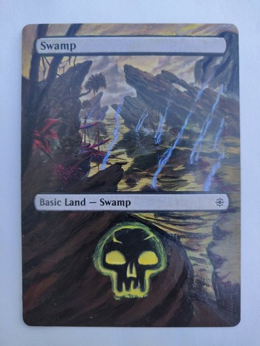 MTG Magic the Gathering, Basic Land, Swamp, Hand Painted Alter ...
