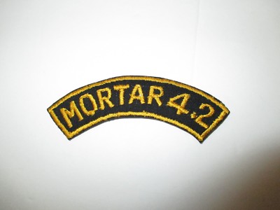 b7480 US Army Vietnam tab Mortar 4.2 yellow black IR37A | eBay