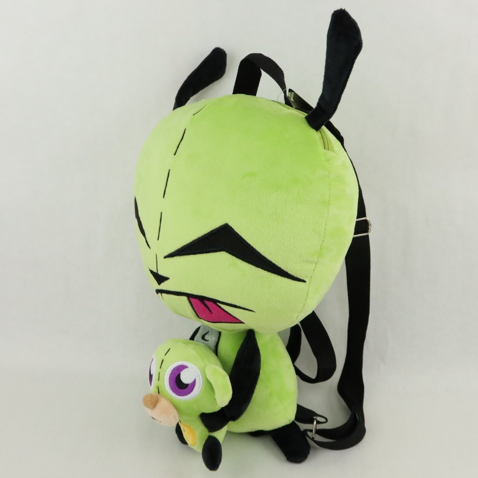 Invader Zim Mini Backpack Bag Green Plush Monkey GIR Tongue 15 ...