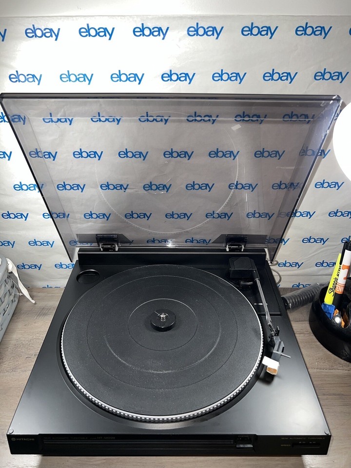 Vintage Hitachi Stereo Turntable Record Player HT-MD28 - 1989 w/ Manual ...