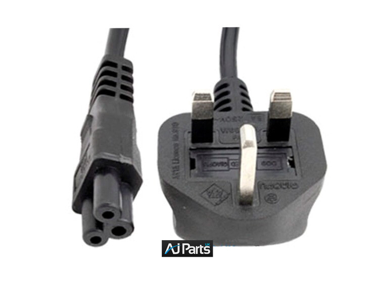 UK C5 Cloverleaf Clover Leaf Mains Power Cable Lead for Laptop Adapters ...