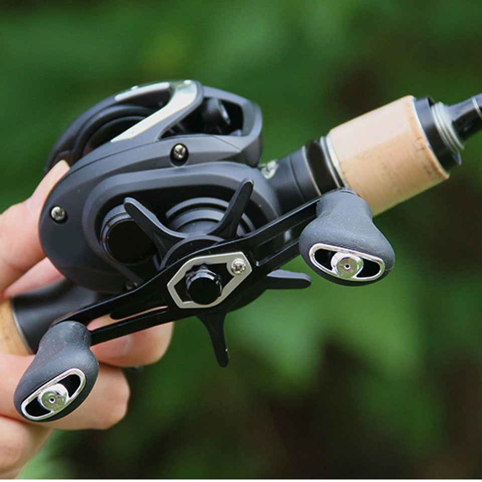 (Left Hand)CC80 Water Drop Lure Fishing Reel 7.5:1 Long Range Micro ...