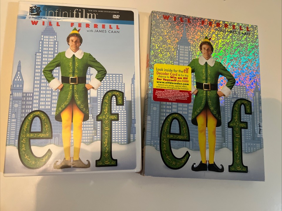 DVD Movie (ELF) Will Ferrell-James Cann Christmas Movie 2003 -free ...
