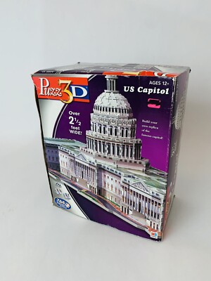 Puzz 3D US Capitol Puzzle 764 Pieces Advanced Hasbro Used. Milton ...