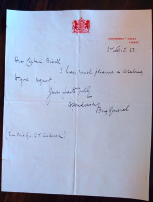 Brigadier-General Austin Thomas Anderson (1868–1949) Autograph ~ Signed ...