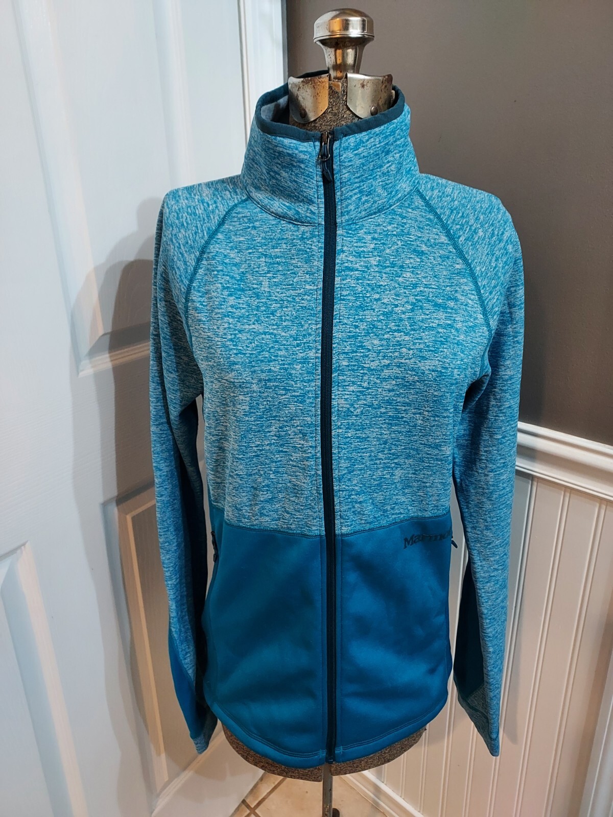 Women’s Marmot Full Zip blue fleece jacket sz S GUC 😊FAST SHIP 😊 | eBay