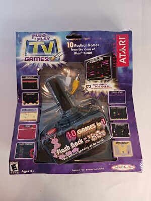 ATARI 2004 FLASH BACK 10 GAMES IN 1 PLUG N PLAY VIDEO TV GAME BRAND NEW MISB ! 720634608488 | eBay