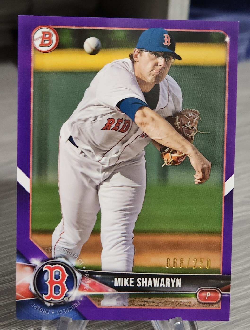 Mike Shawaryn 2018 Bowman Purple Paper /250 Boston Red Sox #101 | eBay