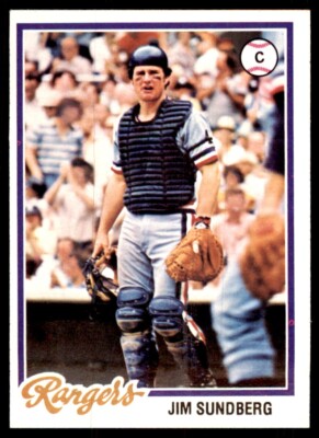 1978 TOPPS JIM SUNDBERG TEXAS RANGERS #492 (101) | eBay