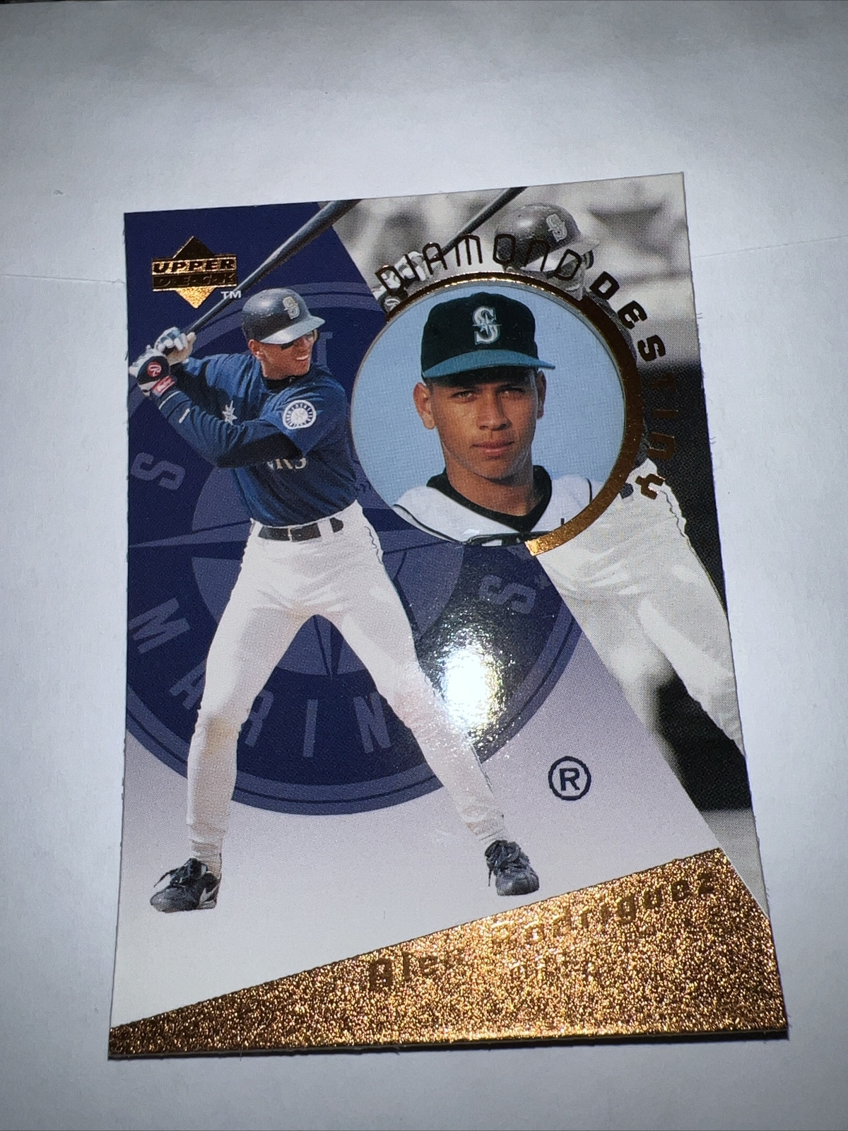 1996 Upper Deck Alex Rodriguez Diamond Destiny Rookie RC #DD38 Mariners ...