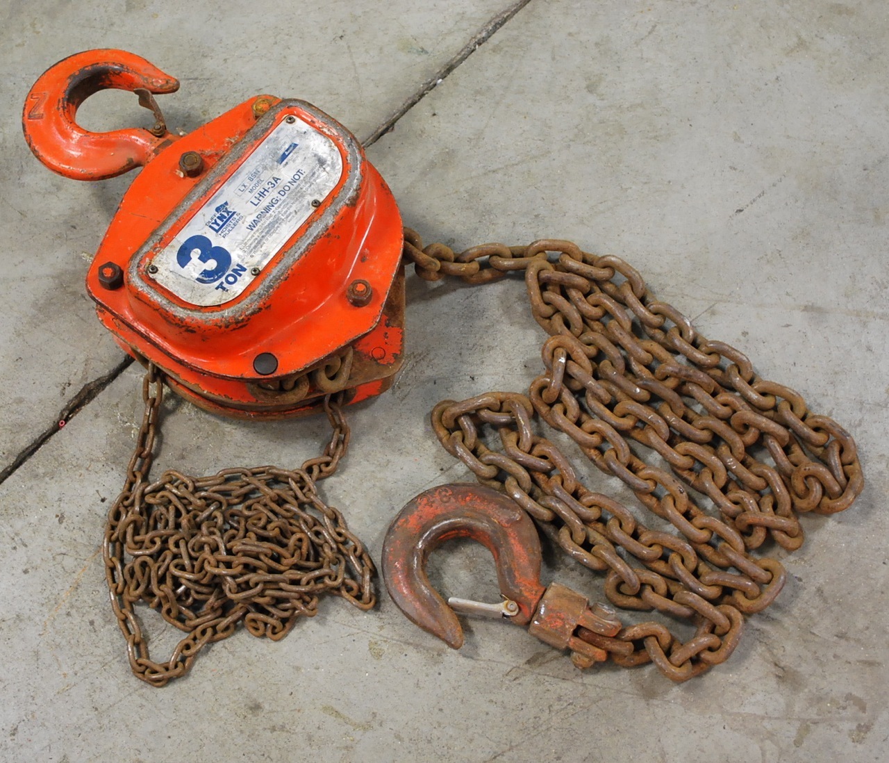 Duff-Norton LHH-3A 3-Ton Hoist. #LX 8511. Chain Length: 9Ft - USED | eBay